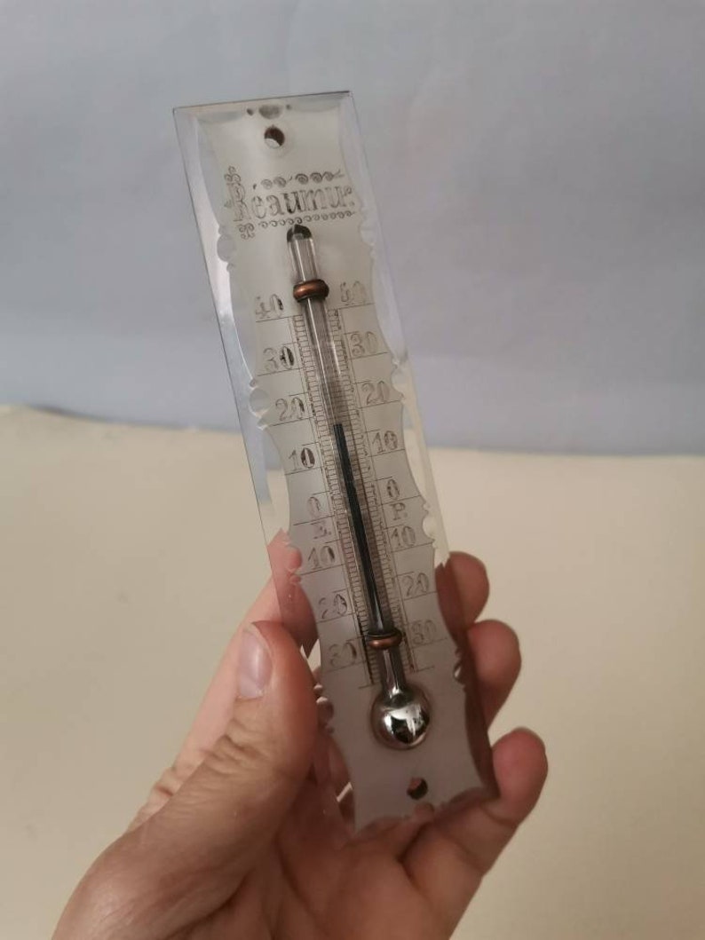 19th Century Réaumur Scale Thermometer Crystal Glass - Etsy