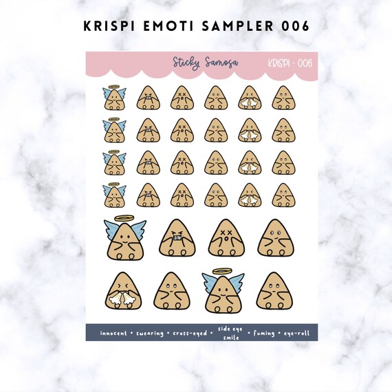 Sticker Sampler Doodle Sticker EMOTI Doodle Sheets KRISPI- 001 Mood ...