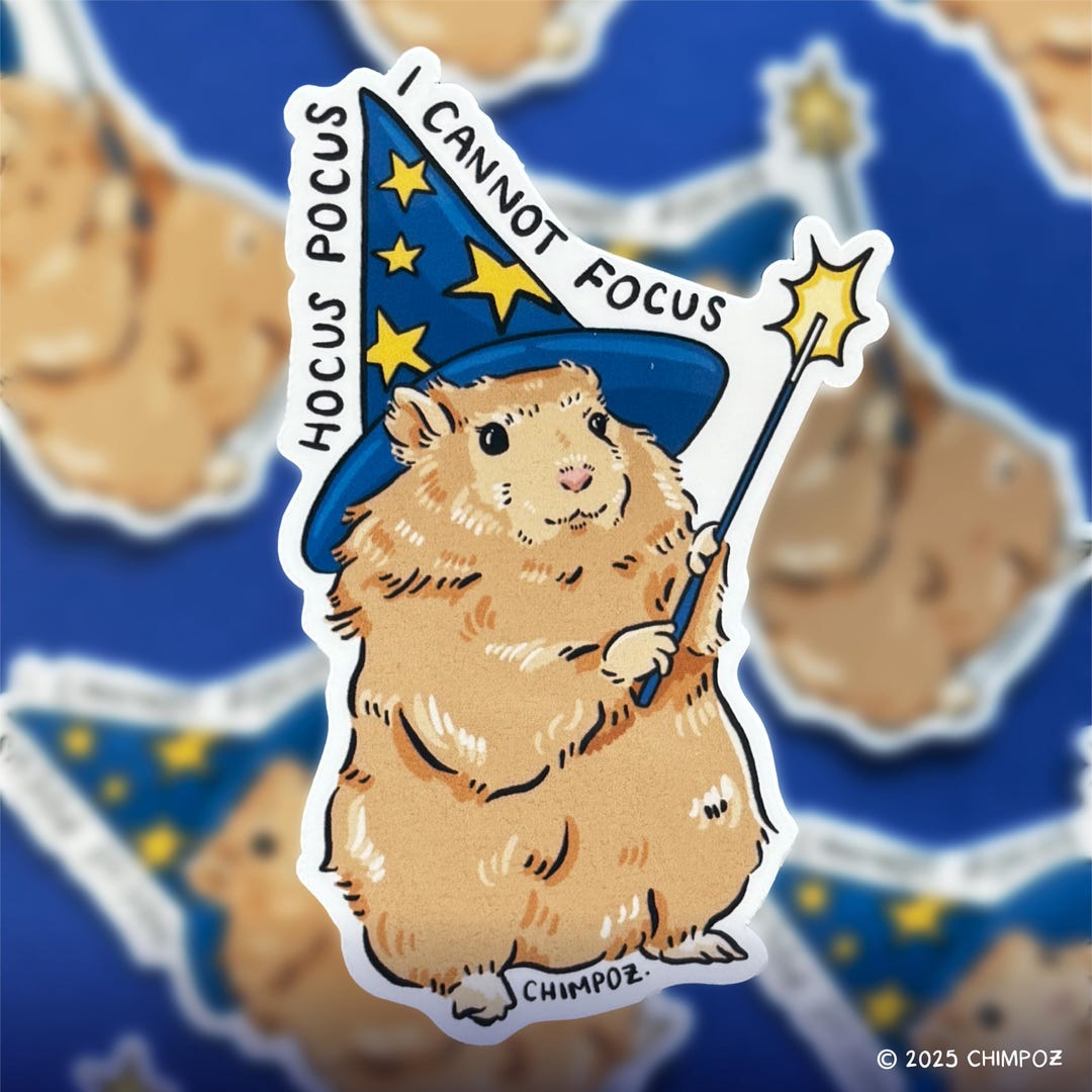 Cannot Focus Sticker | Premium Quality Vinyl Sticker | Cute Laptop ...
