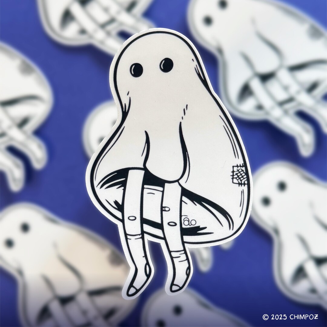 Ghost Girl Sticker | Premium Quality Vinyl Sticker | Cute Laptop ...