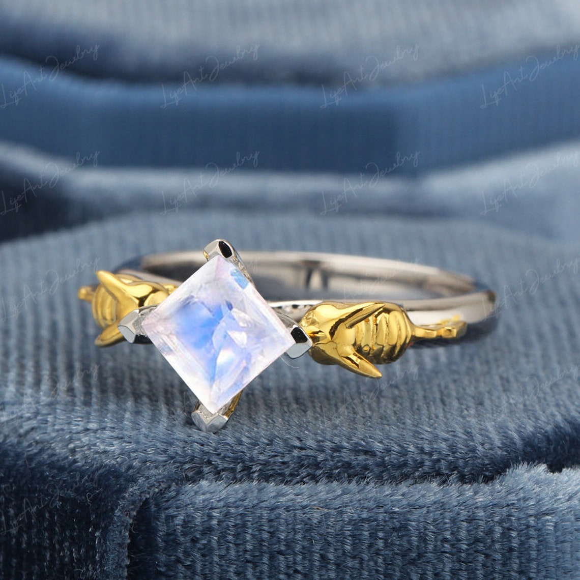 Pikachu Custom Design Ring Pikachu Engagement Ring Pokemon 14K | Etsy