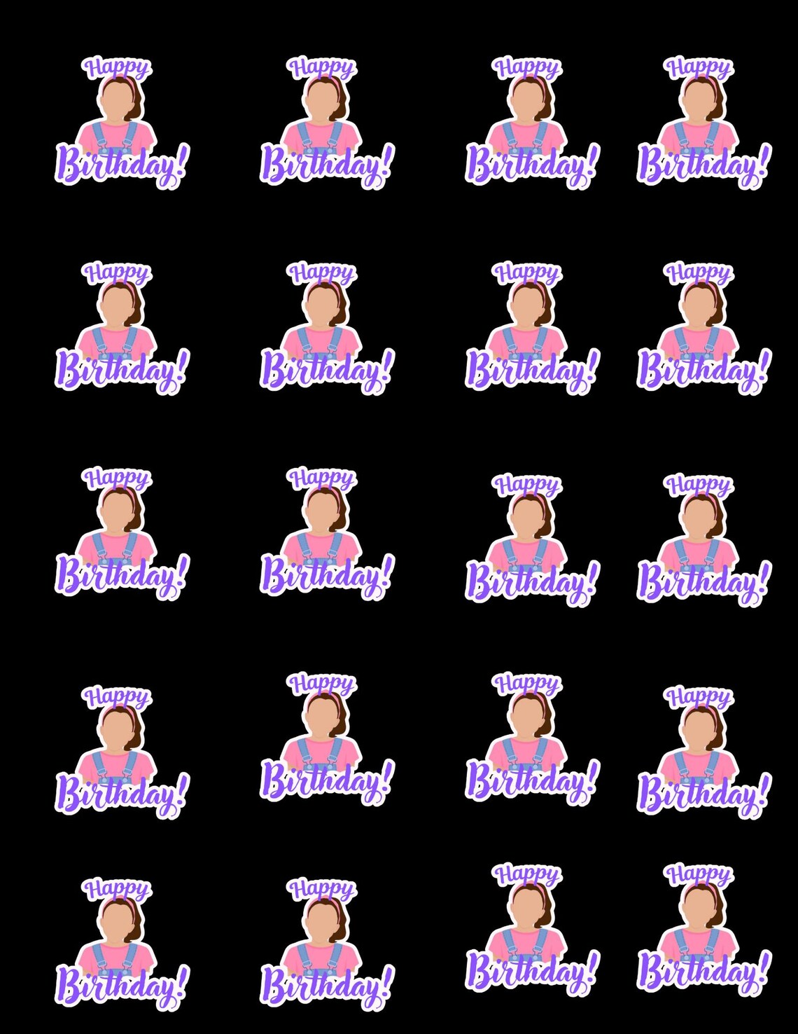 Ms Rachel Birthday Stickers, Happy Birthday Stickers, Toddler Birthday ...