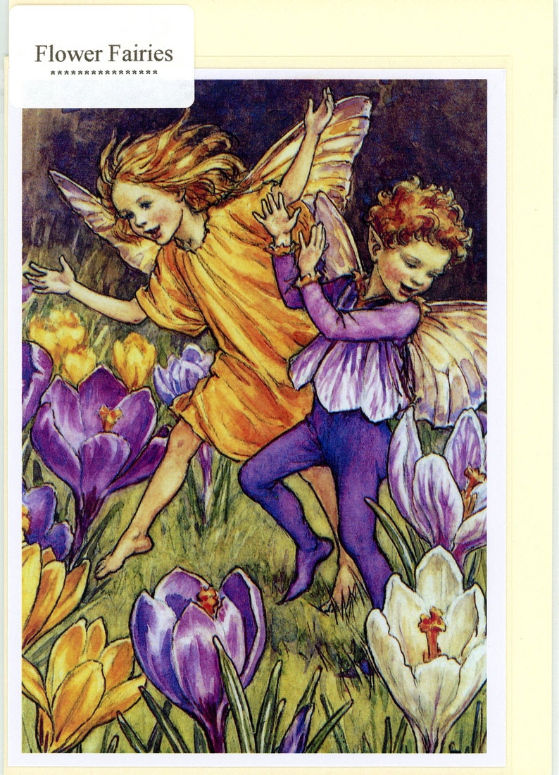THE CROCUS FAIRIES - a Pretty and Nostalgic Hand Made Greeting Card ...