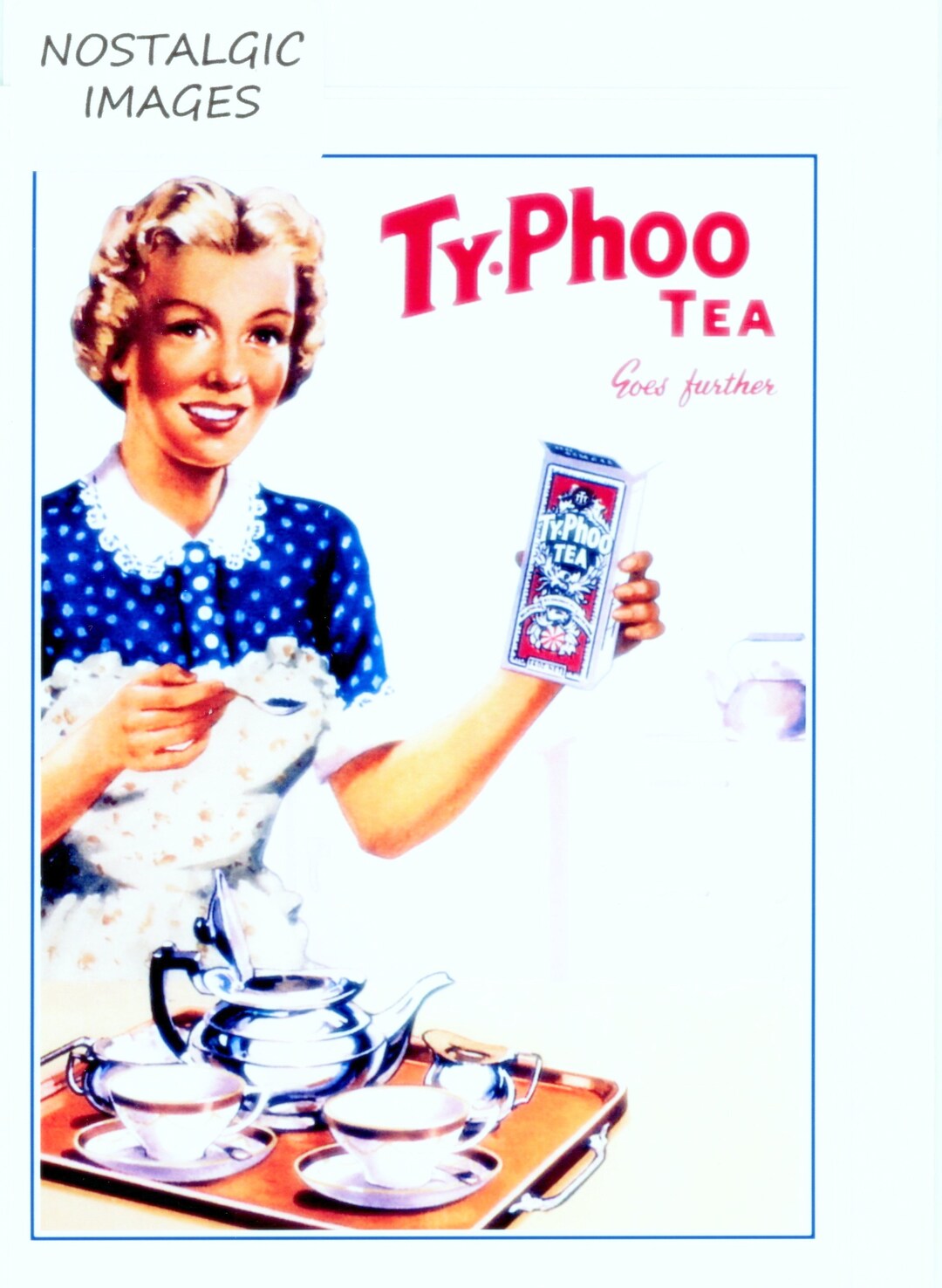 Typhoo Tea Greeting Card: 1950s Retro Kitchen Advert, Hand Made. 3742 ...