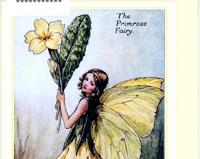 Flower Fairies Primrose Flower Fairy - CICELY MARY BARKER Nostalgic Vintage Original Print ...