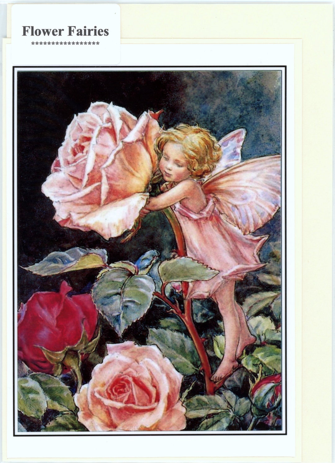 THE ROSE FAIRY a Pretty and Nostalgic Hand Made Greeting - Etsy