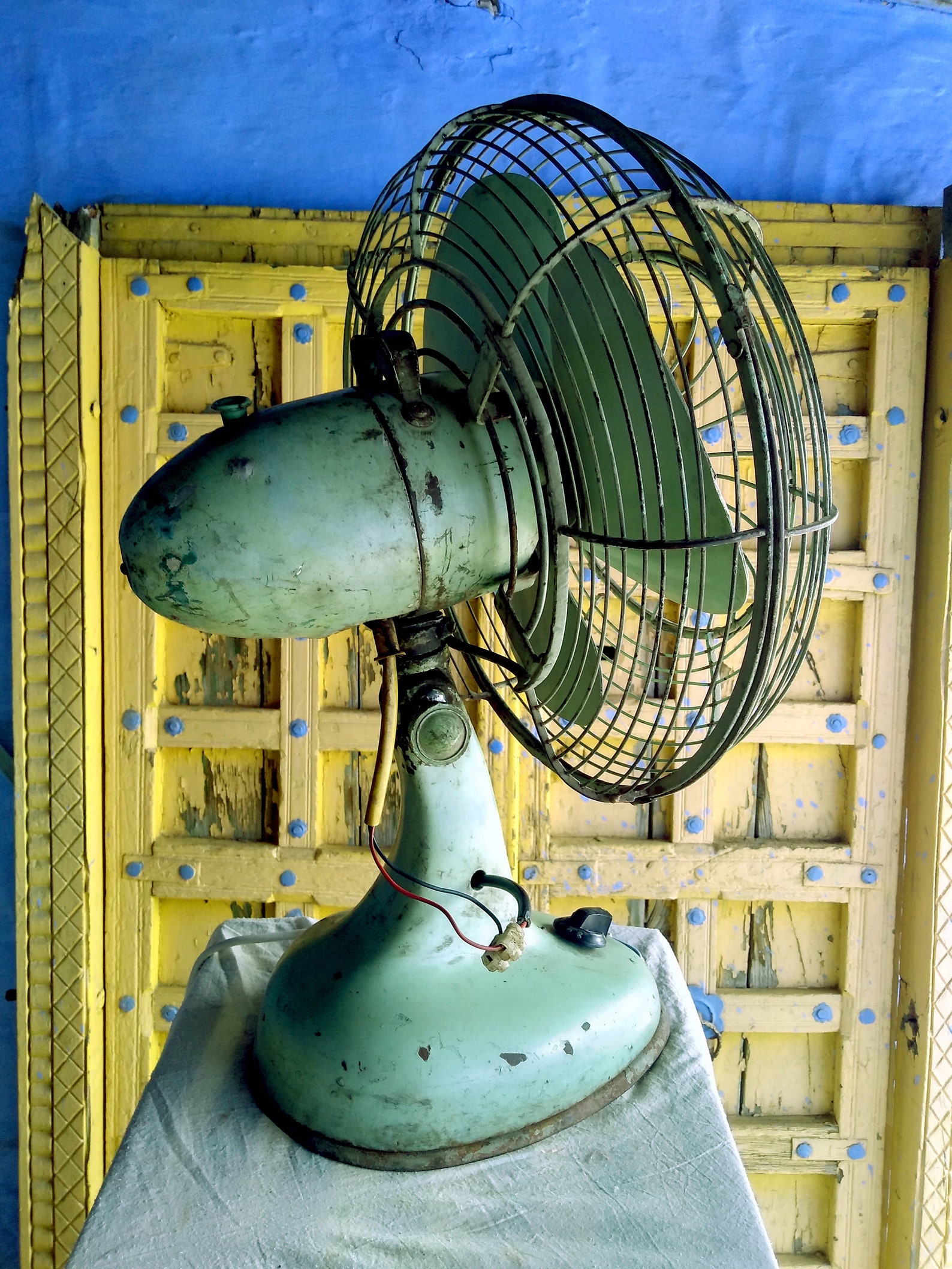 Indian Vintage Electric Table Fan/desk Fan for Home Decor Mid | Etsy