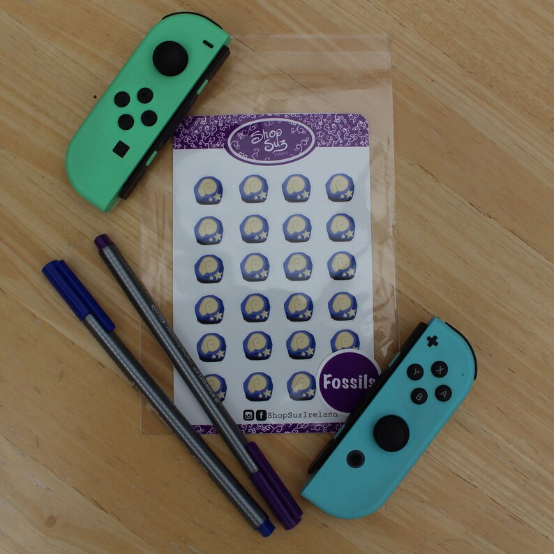 Animal Crossing Fossil Sticker Sheet Journaling, Notebooks ...