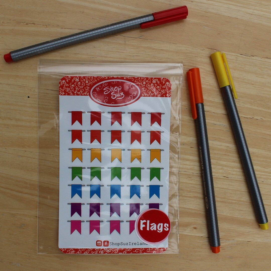 Rainbow Flags Bullet Journal, Daily Planners, Scrapbooking - Etsy