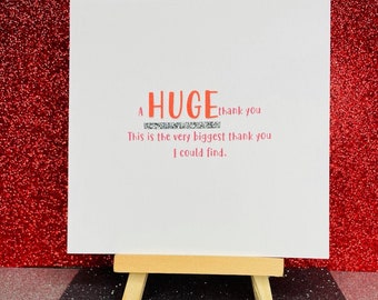 Very Huge Thank You - Etsy