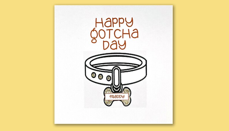 Happy Gotcha Day Card: Dog Adoption Celebration - Etsy