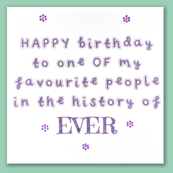 Female History Birthday Card - Etsy