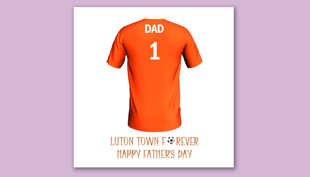 Luton Town Personalised Football Fathers Day Card/luton - Etsy UK