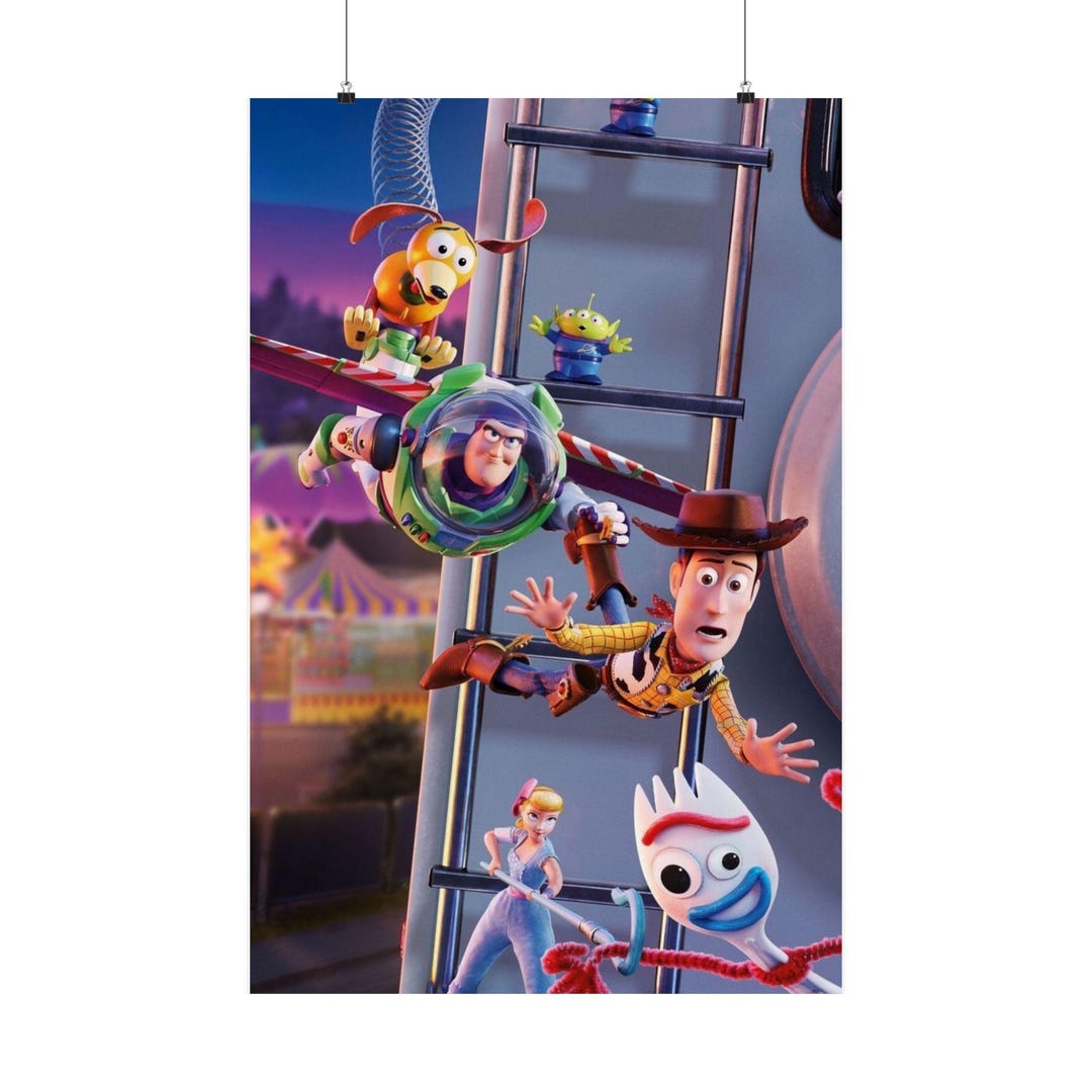 Matte Vertical Posters - Toy Story Wall Art Print, Kids Room Decor ...