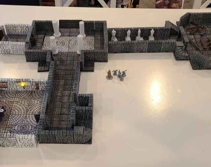 Strahd Ravenloft Castle 28mm D&D Playable Modular Terrain. Lighted and ...