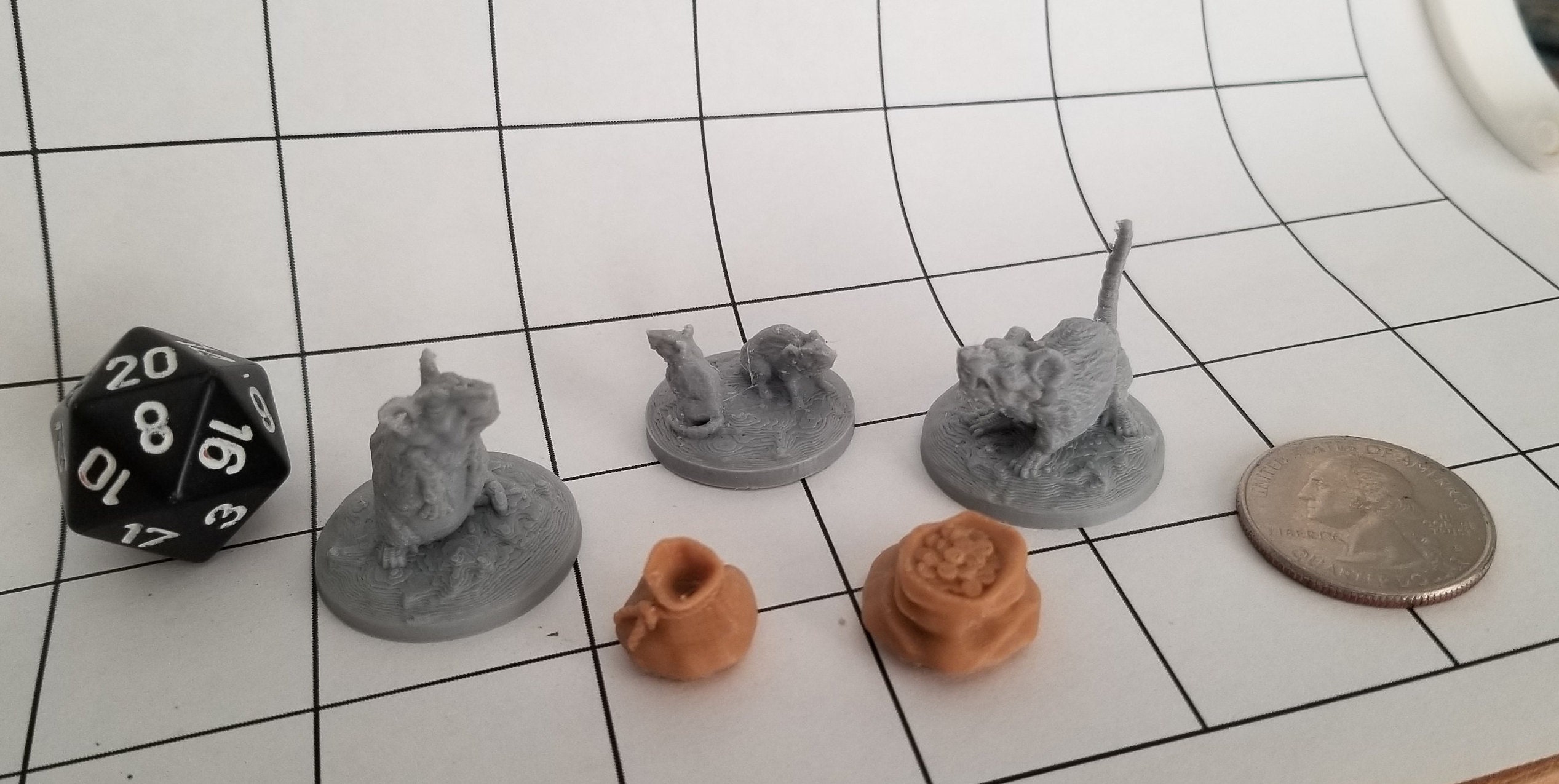 Resin Miniature Unpainted 28mm Yasashii's Giant Rat Tabletop Gaming ...