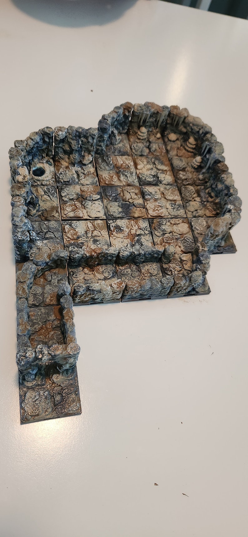 D&D Battle Map Tile Cave System. Hand Painted and Configurable. - Etsy