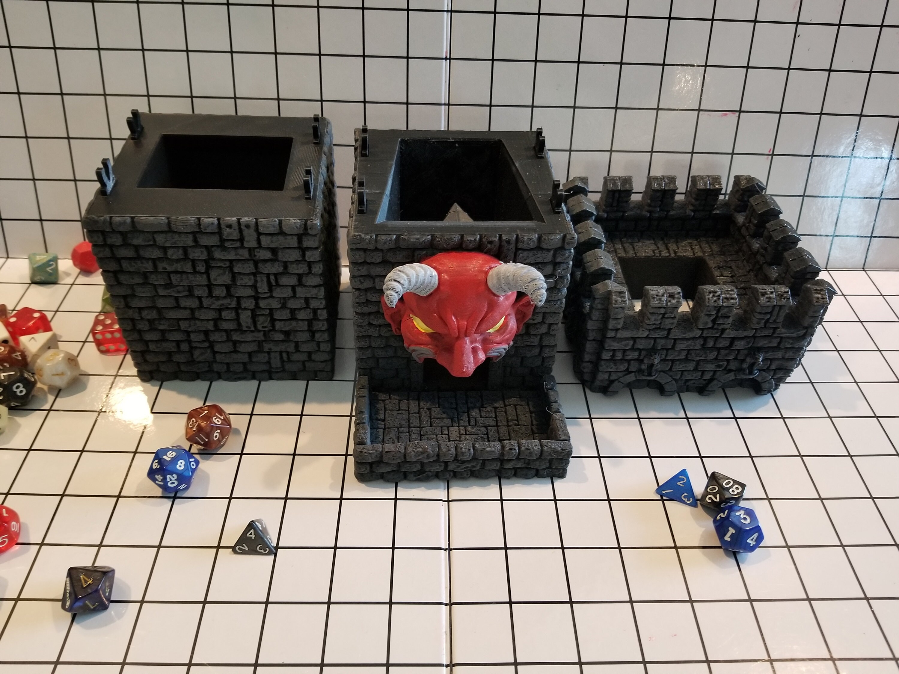 Dice Tower - Modular Demon / Castle for D&D / Pathfinder - Etsy