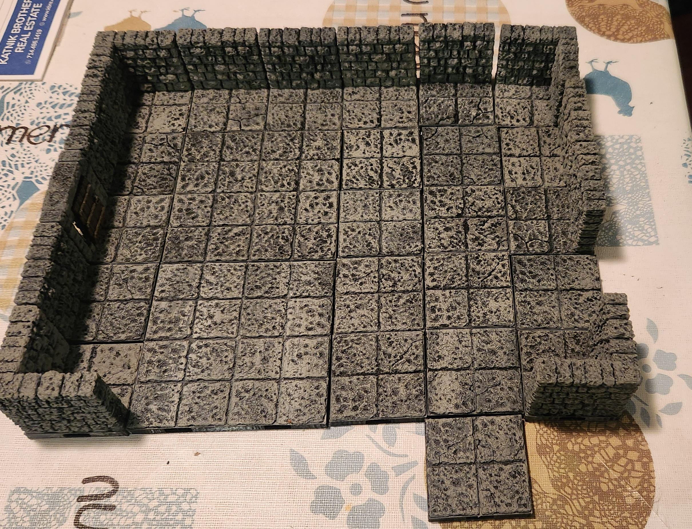 D&D Battle Map Tile Dungeon System. Hand Painted and Configurable. - Etsy
