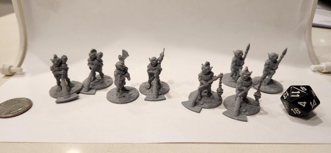 8 Goblin Pack (2 of Each Flail, Spear, Mace, and Axe) - Etsy