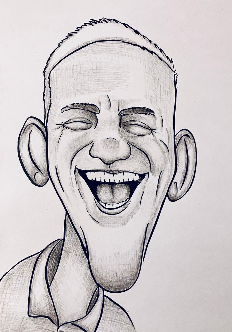 Custom Funny Caricature Portraits Hand Drawn - Etsy
