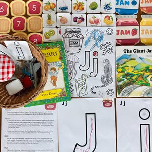 J is for Jam Preschool Kindergarten Unit Study | Phonics, Counting ...