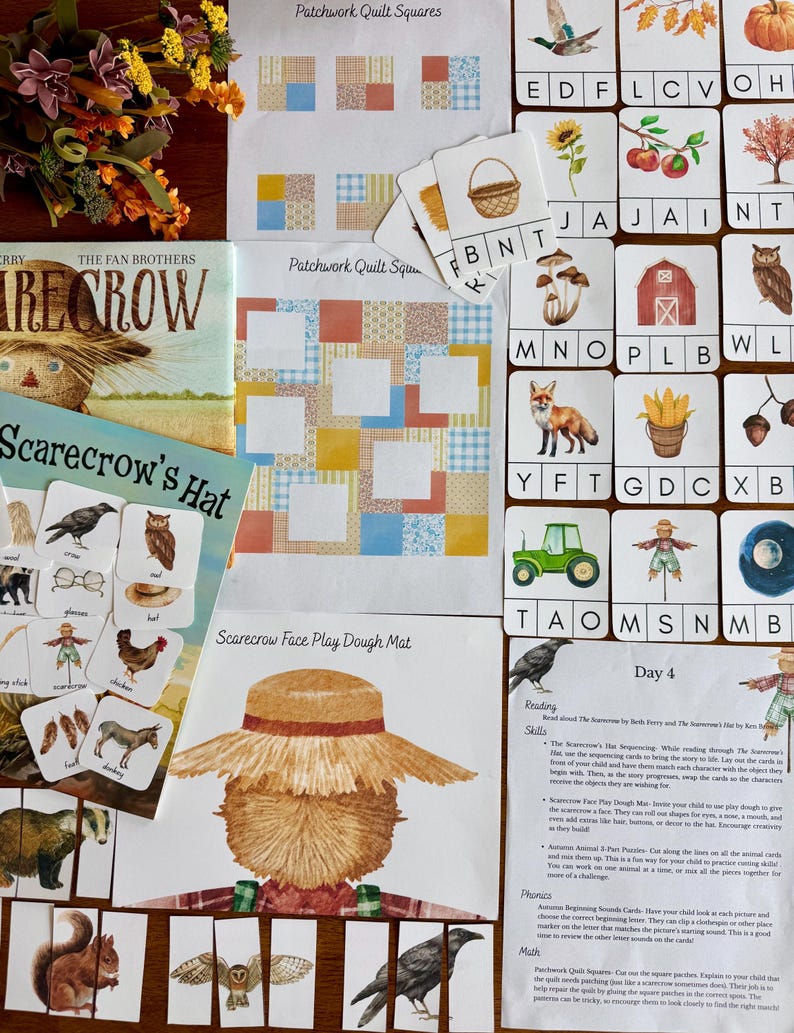 Scarecrow Unit | Preschool Printable Fall Activities, Sequencing ...