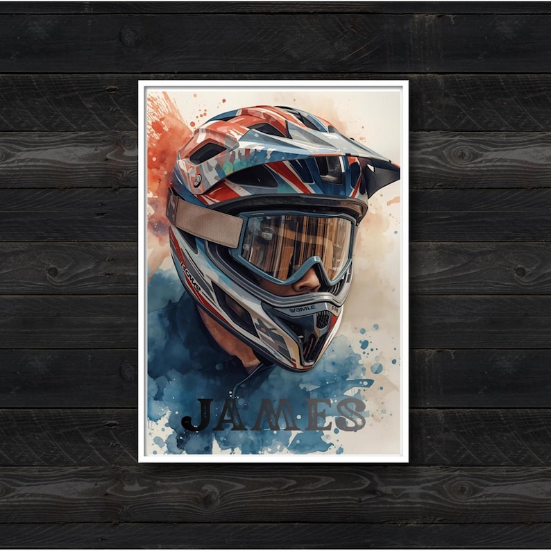Personalised Mountain Bike Art Print: High Altitude Cycling Poster ...