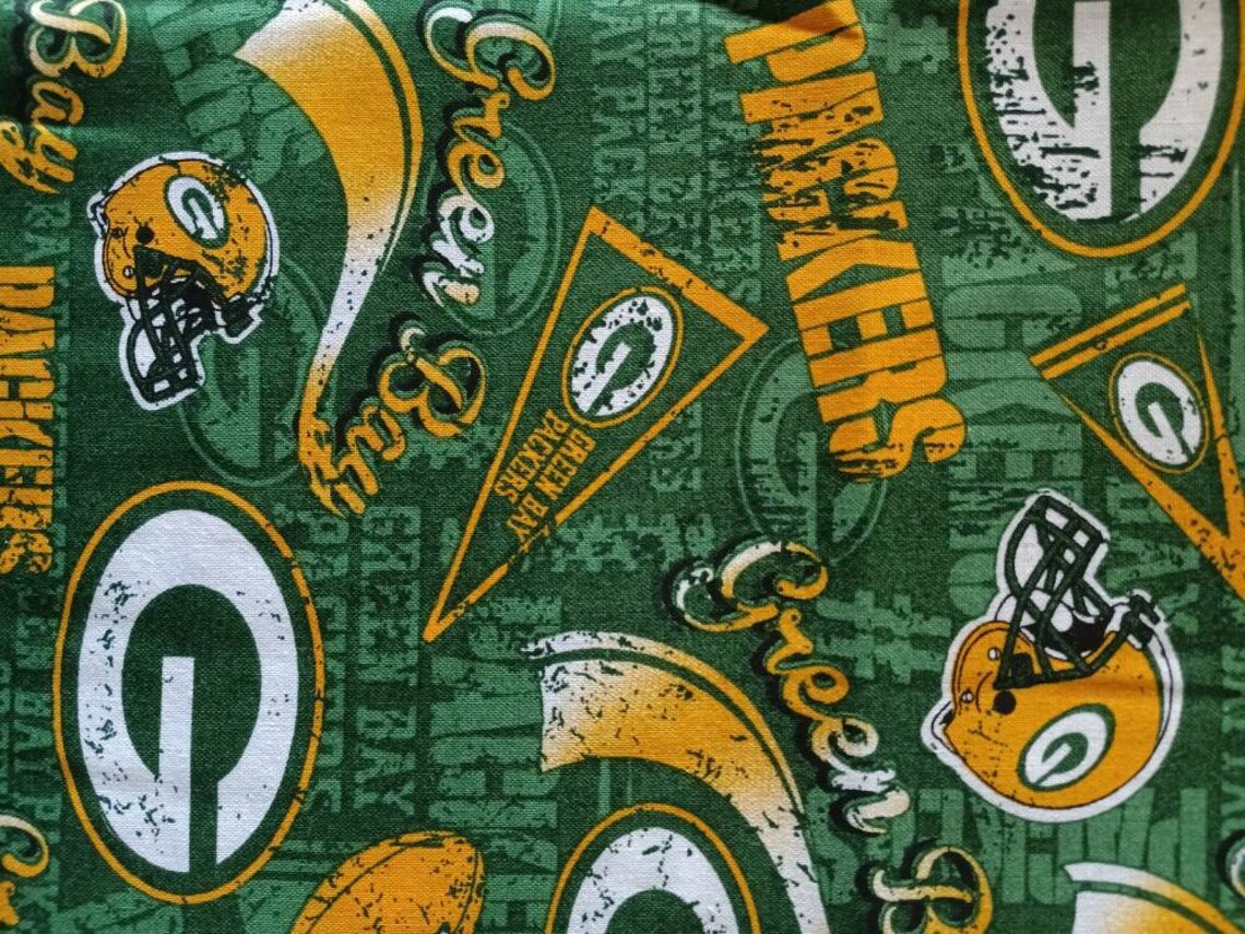Green Bay Packers Dog Bandana - Adjustable Collar - Dog Bandana ...