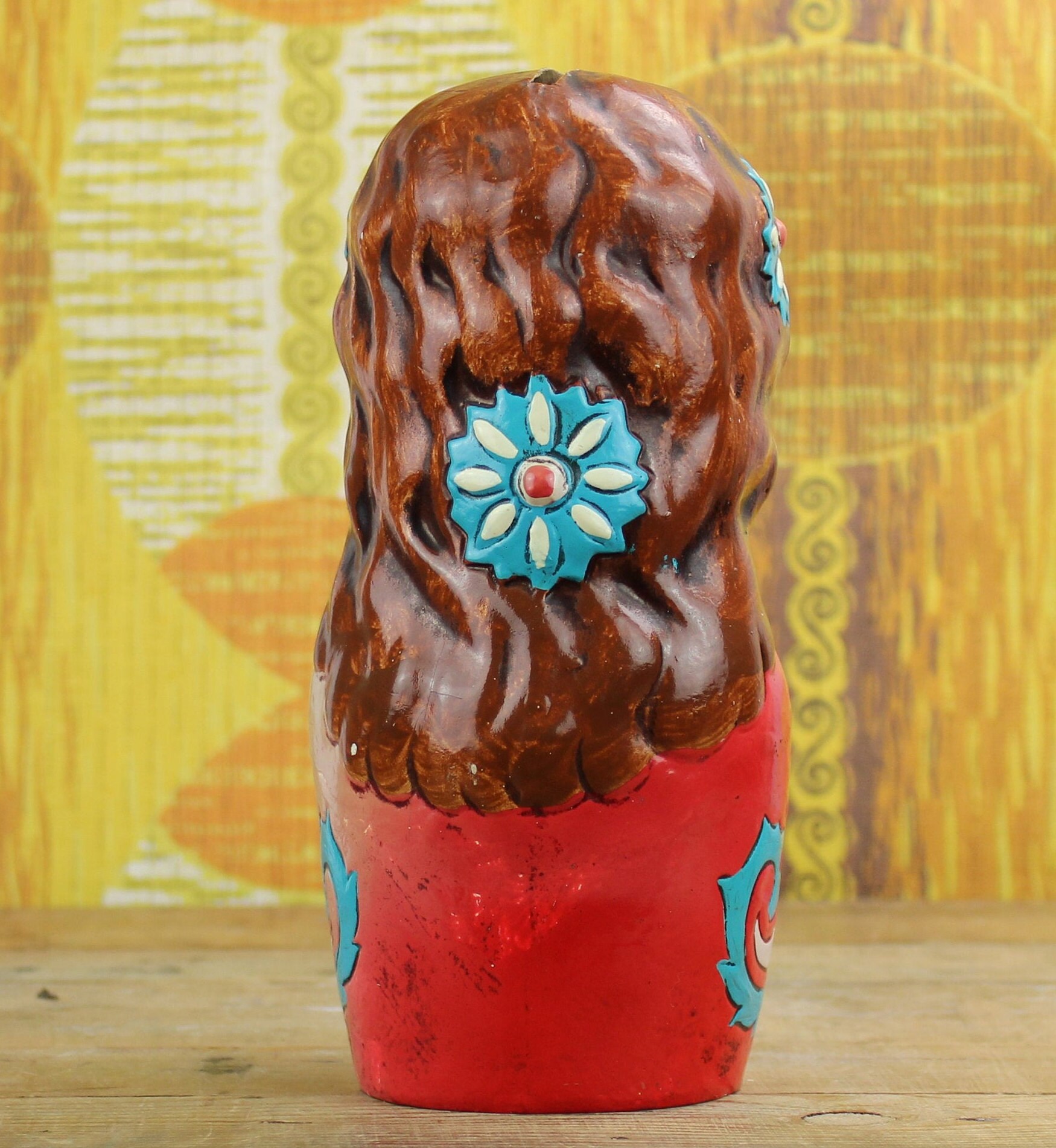 Mid Century Hippy Money Box Papier Mache George Harrison - Etsy UK