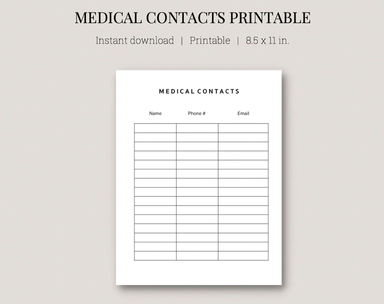 Medical Contacts Printable Printable Medical Contacts List Etsy medical-contacts-printable-printable-medical-contacts-list-etsy