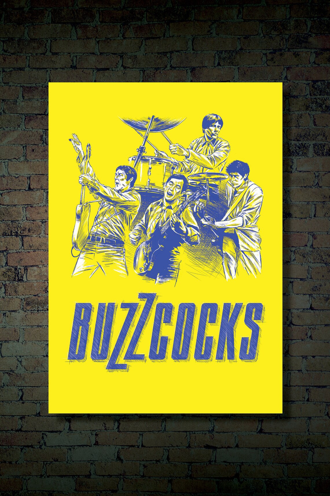 Buzzcocks Punk Band Illustration Punk Rock Band Art Print | Etsy