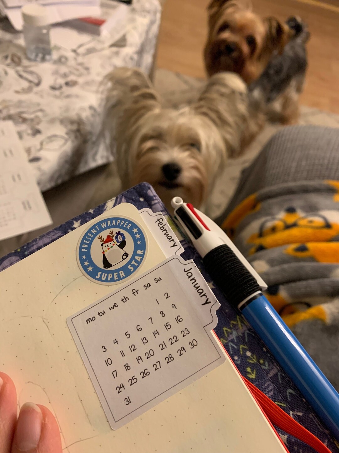 Monthly Calendar Tab for Bujo Bullet Journal, Diary, Planner Sticker - Etsy