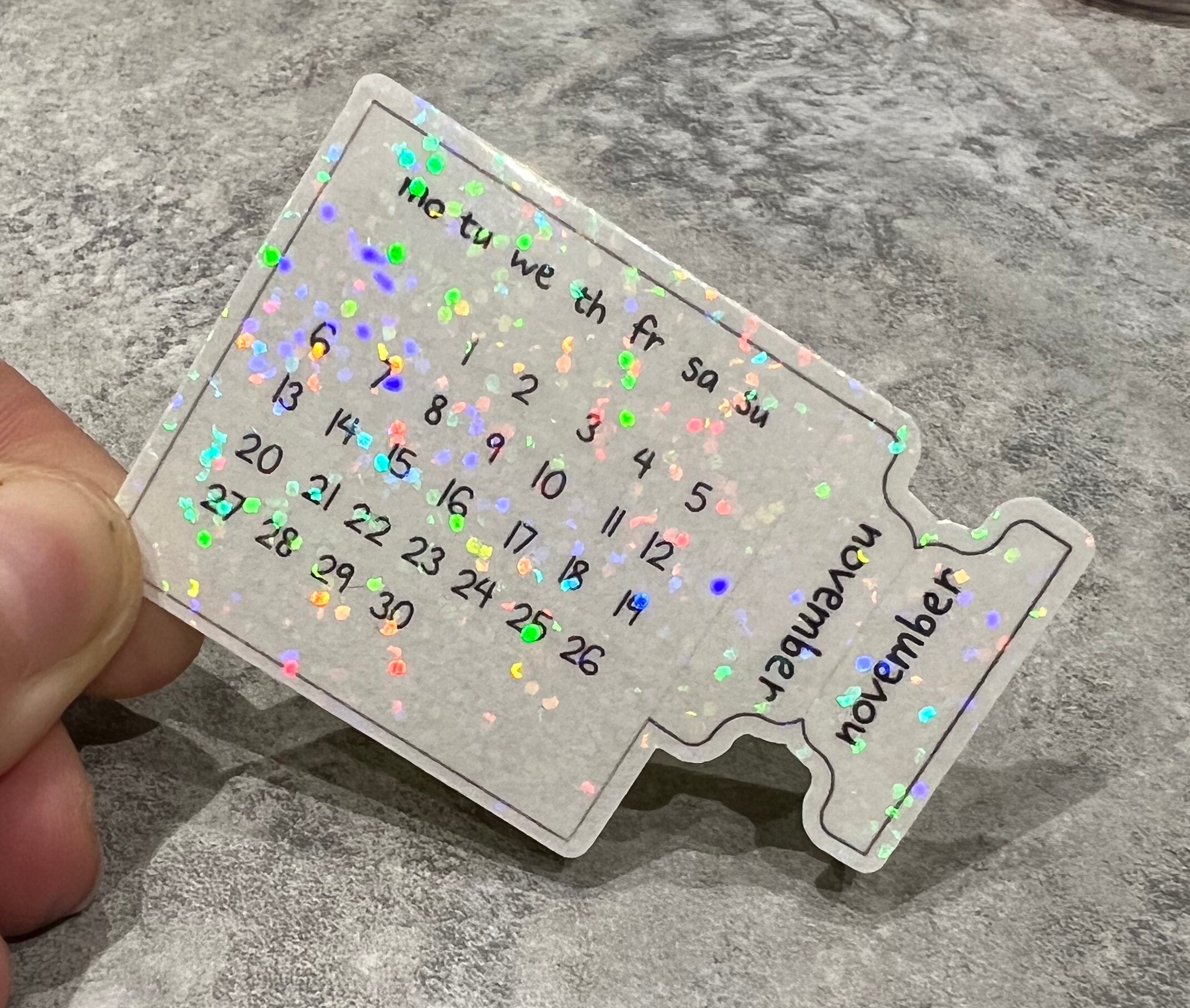 Monthly Calendar Tab for Bujo Bullet Journal, Diary, Planner Sticker ...