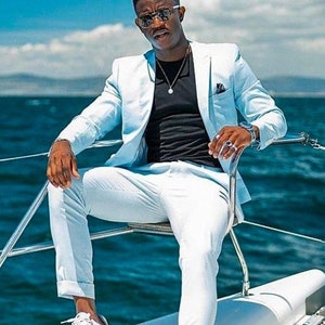 Specialist in Beach Suits Sky Blue Summer Beach Classic Suits Double ...