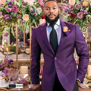Purple Wedding Men Suits Men's Fashion for Stylish Prom Suits Purple ...