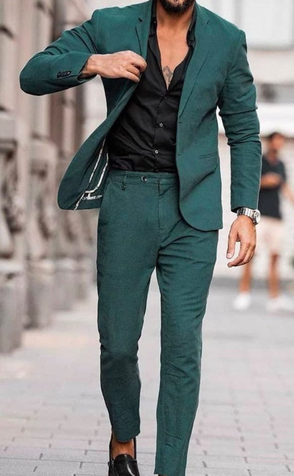 Mens Suits Prom Party Suits Wedding Groom 2 Piece Suits Slim - Etsy