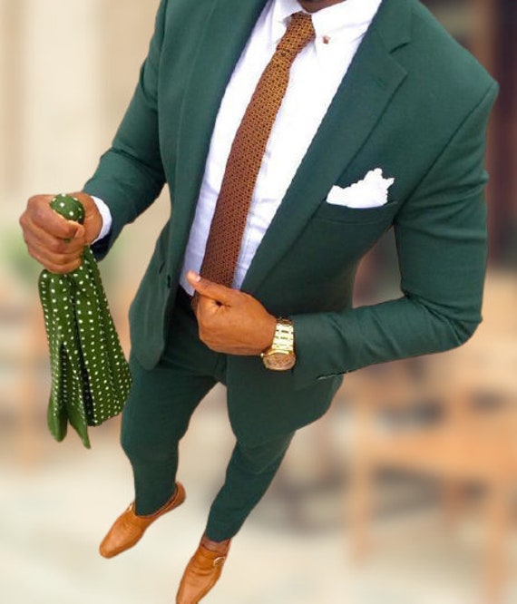 Mens Suits Formal Fashion Dinner Wedding Suits Men 2 Button | Etsy