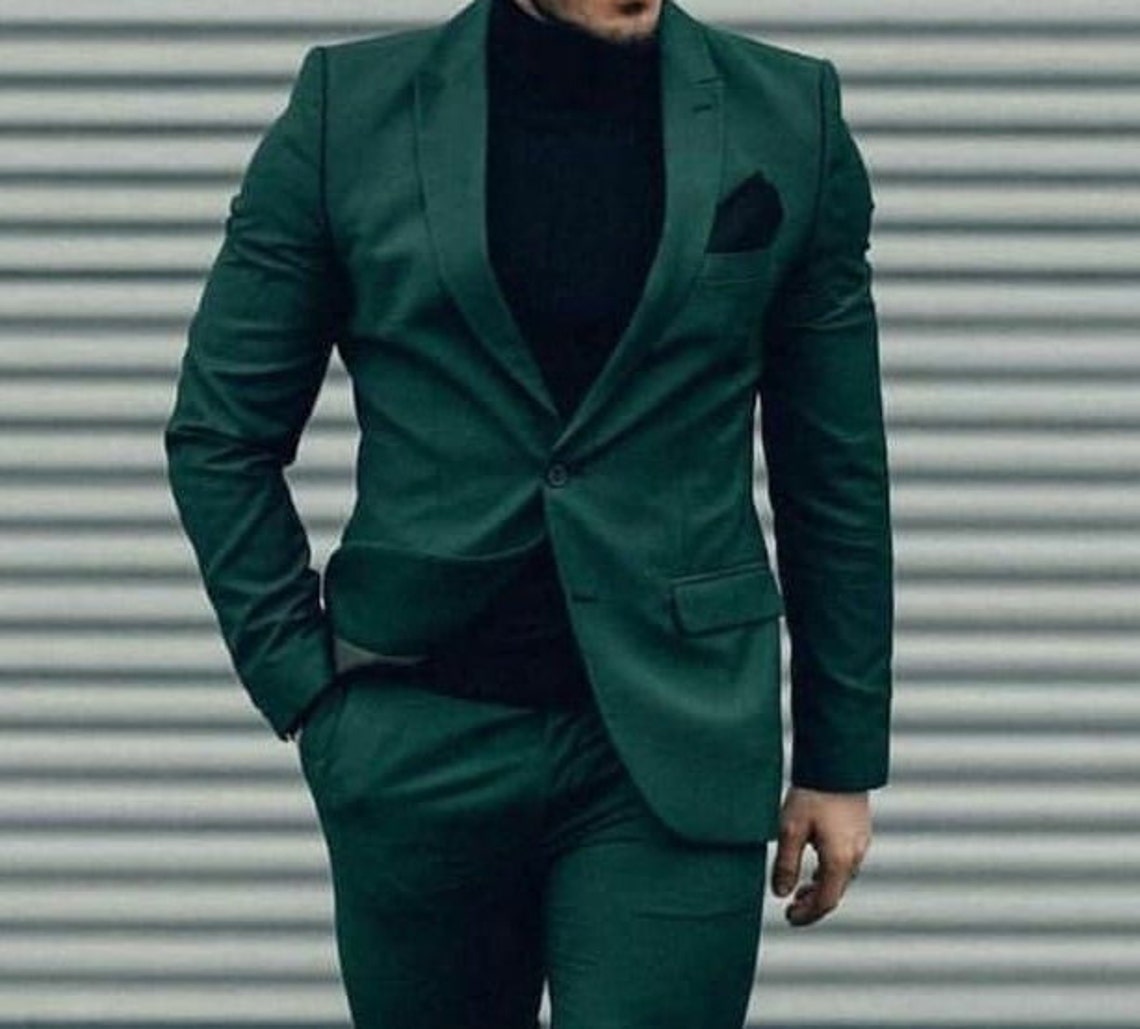 Men Green Wedding Suits Formal Fashion Classic Suits Green - Etsy