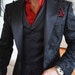 Men Black Designer Suits Stylish 3 Piece Brocket Suits Skin - Etsy