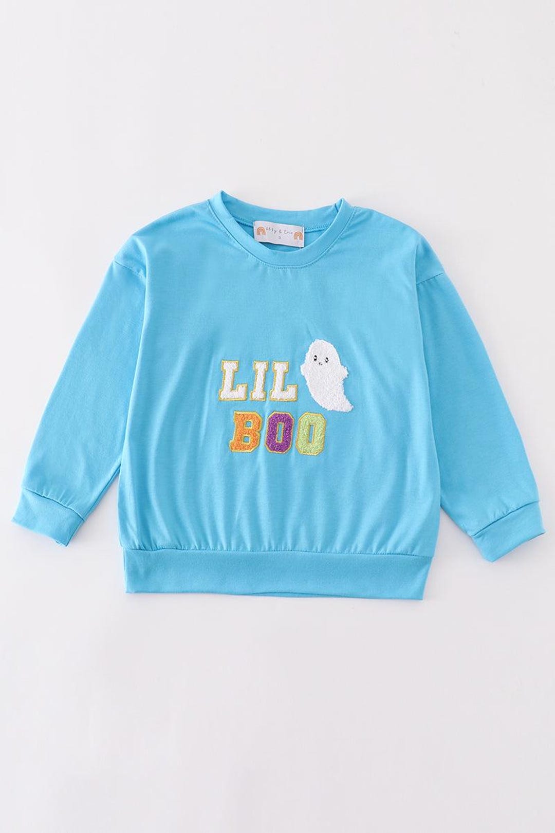 Abby & Evie Boy's Boutique Halloween Lil Boo Chenille Patch Embroidered ...