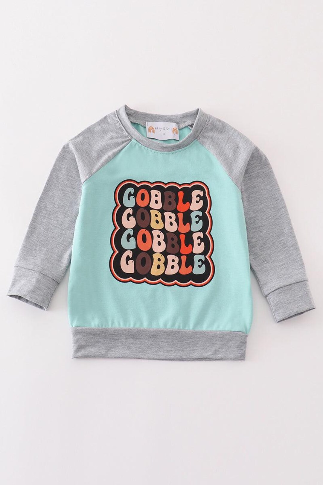 Abby & Evie Boy's Boutique Gobble Turkey Thanksgiving Fall Boy Top T ...