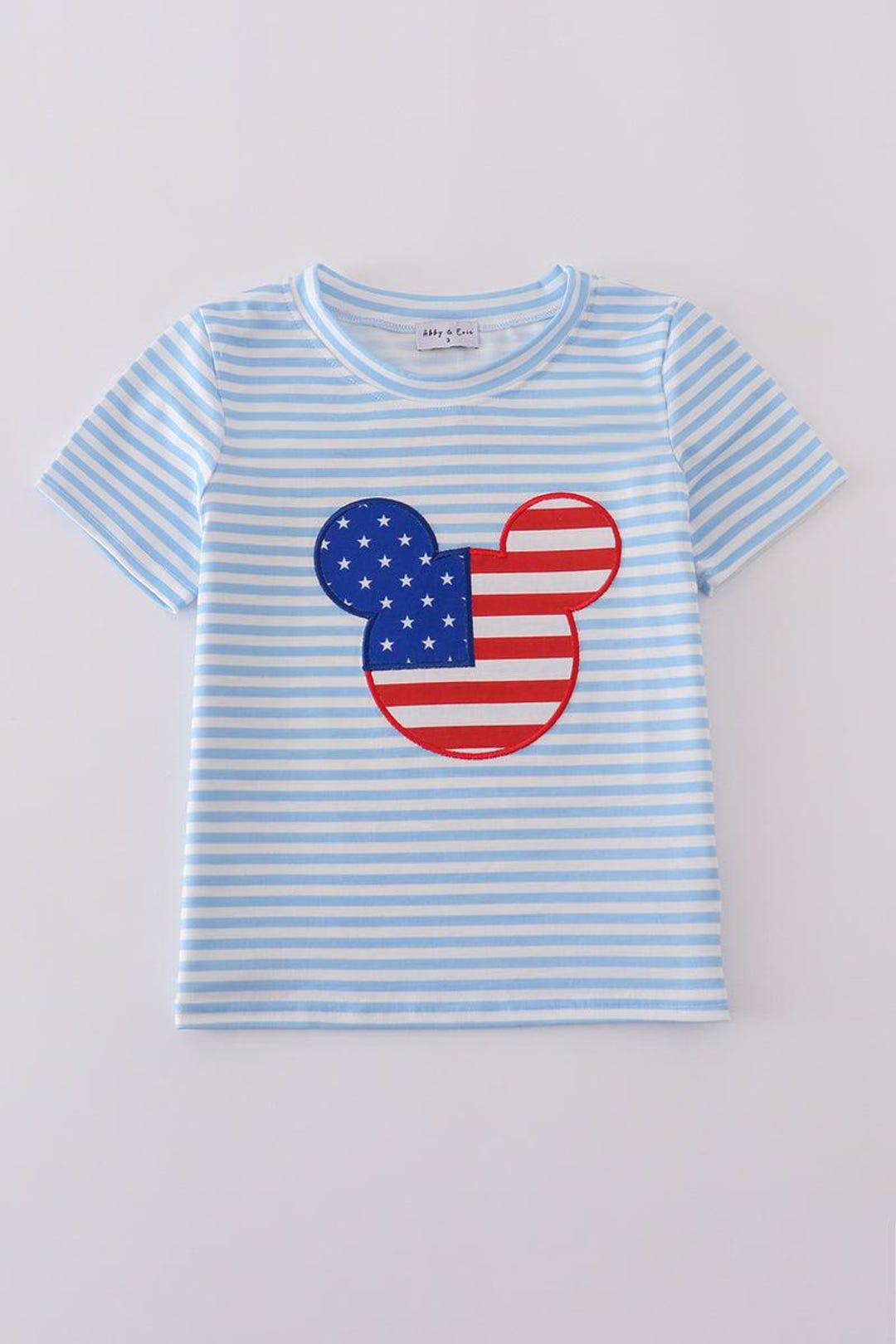 Abby & Evie Boy's Boutique Patriotic Mouse Character Embroidery ...