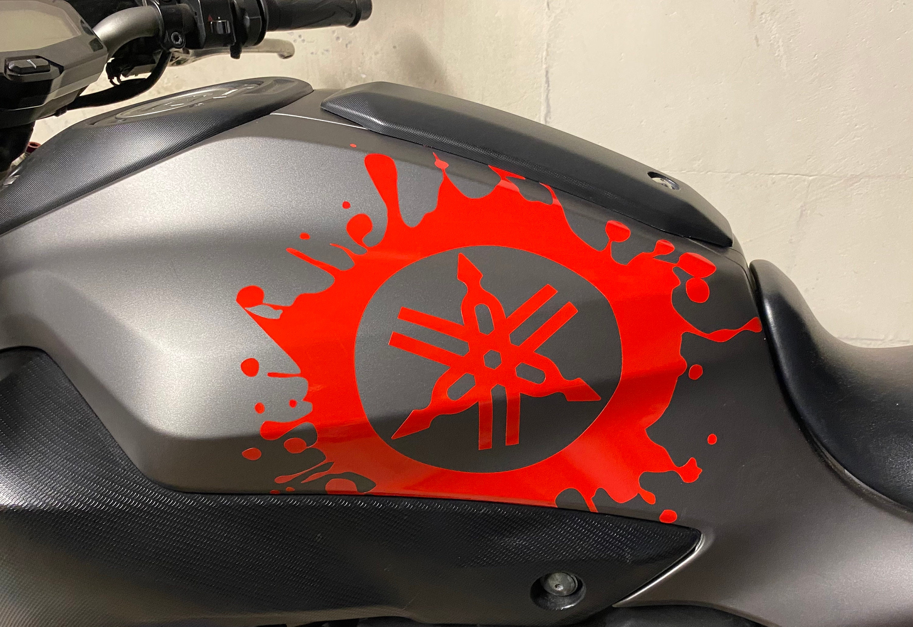 Yamaha MT07 vinyl wrap Motorrad Folierung Wrapping mt-07 dekor kit 2013 ...