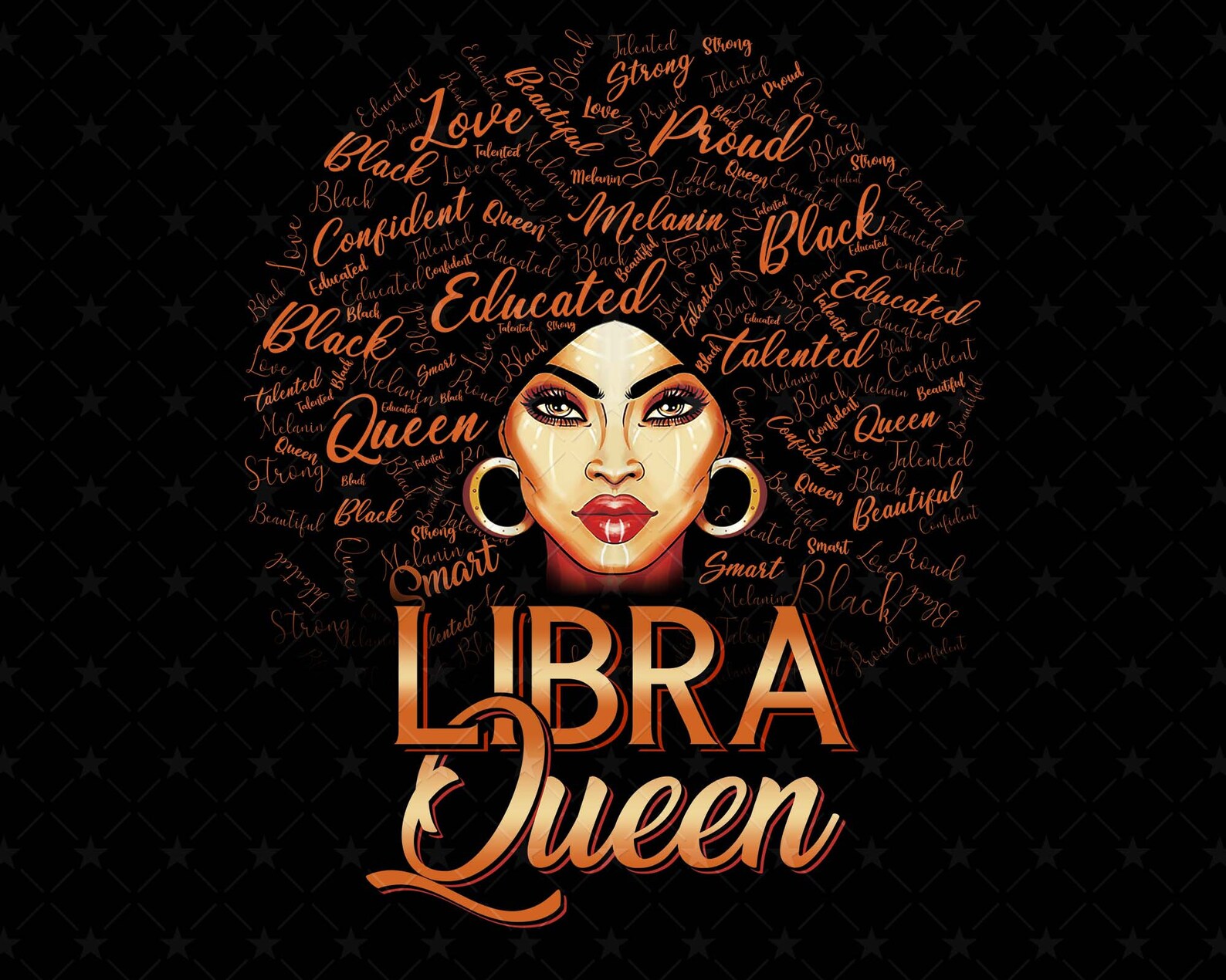 Libra Queen png Black Women Black Queen png Libra Zodiac | Etsy