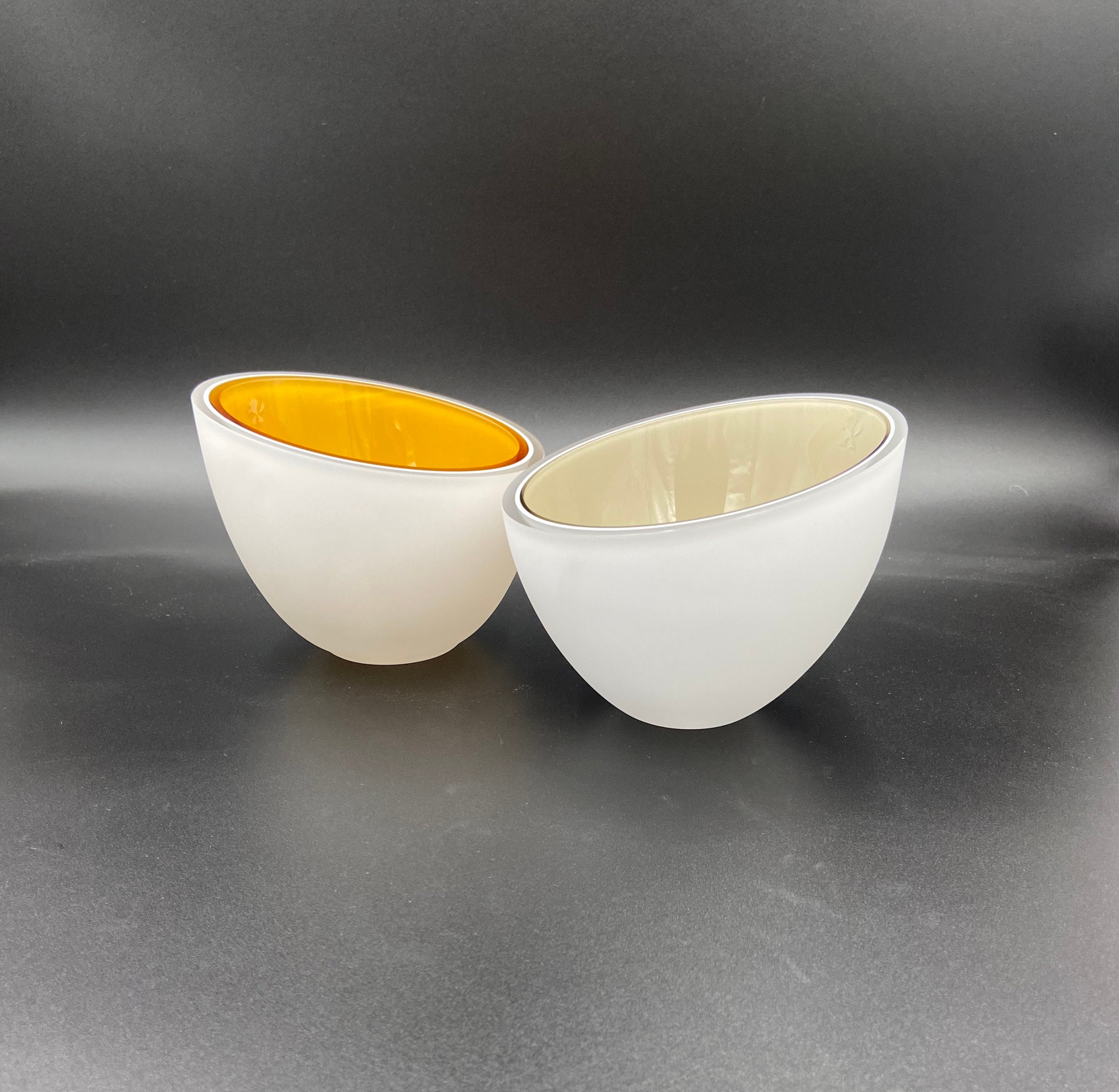Modern Handblown Smoke Glass Bowl - Czevitrum Nanus Hand Blown Serving ...