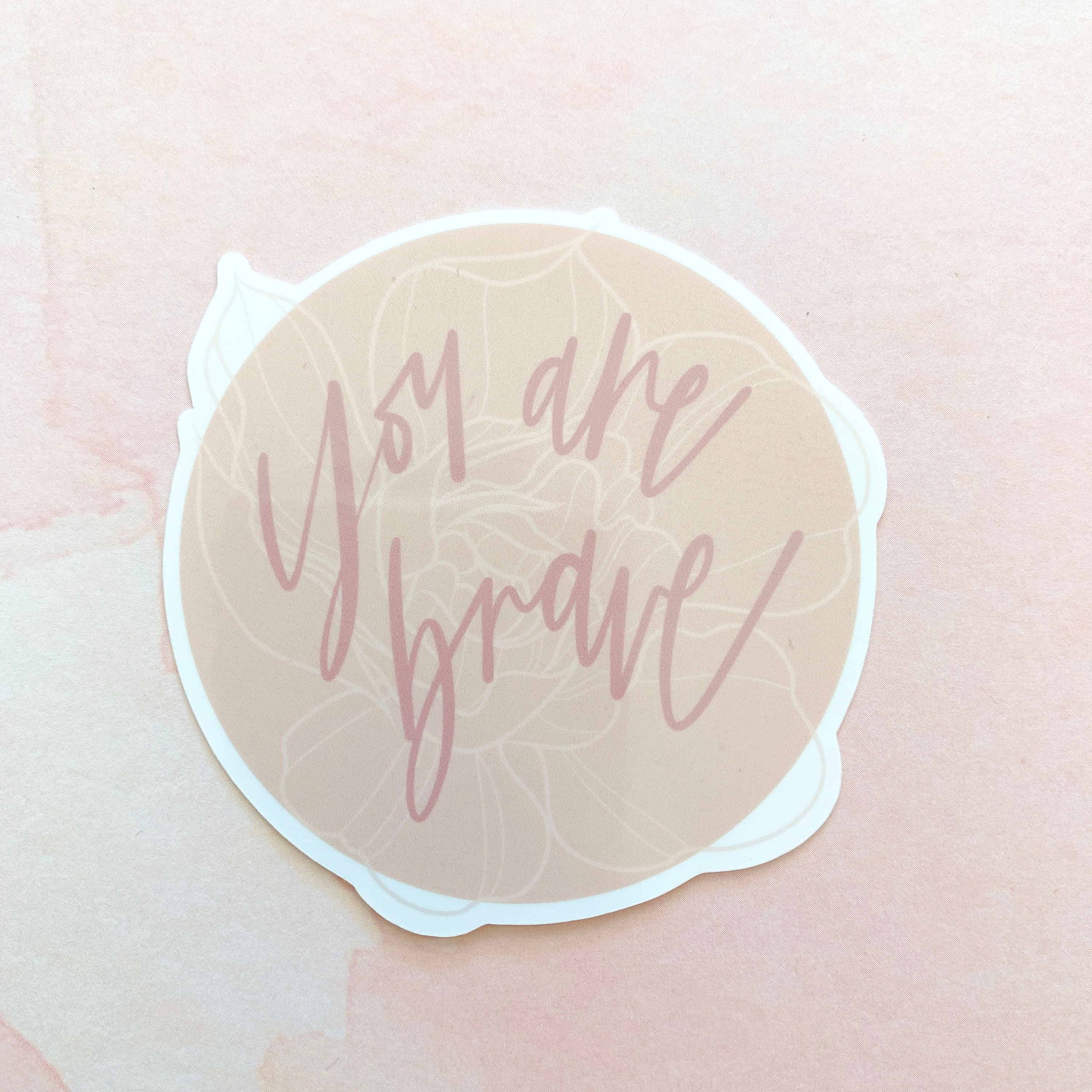 You are brave sticker brave affirmation sticker christian | Etsy