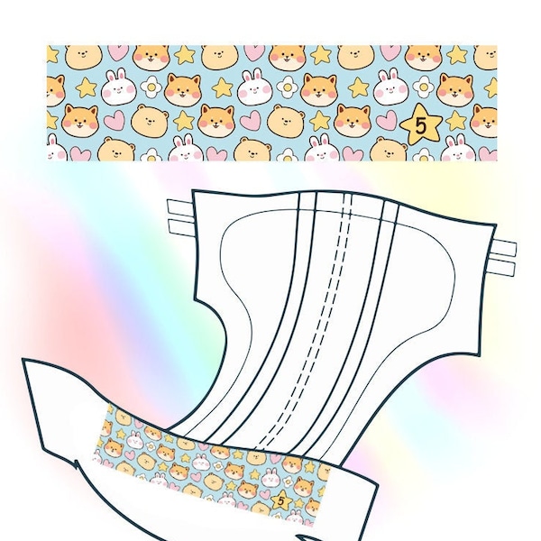 Abdl Diaper Sticker - Etsy