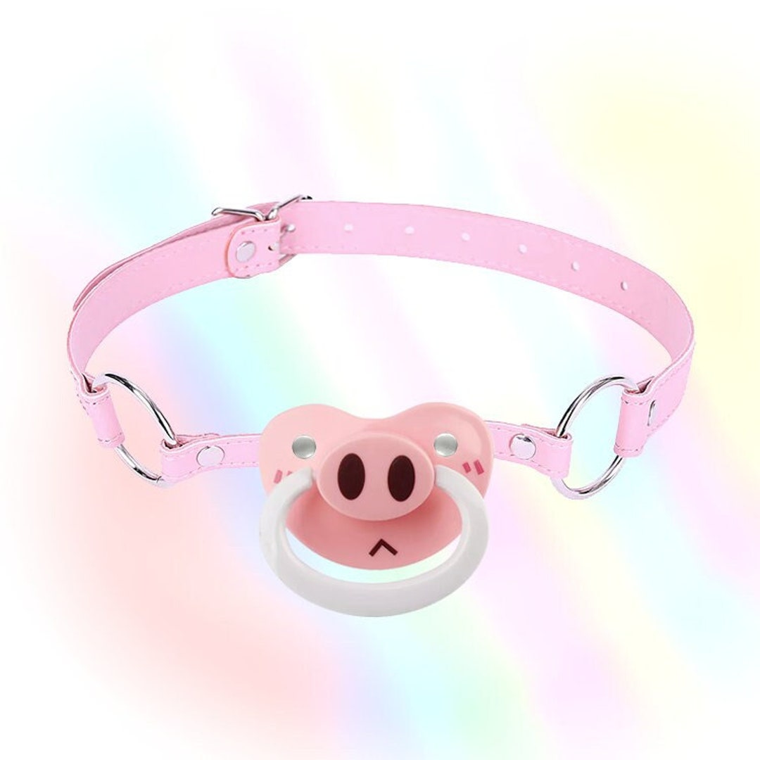 Adult Pacifier Piggy Gag Pink ABDL Dummy Gag Ddlg - Etsy