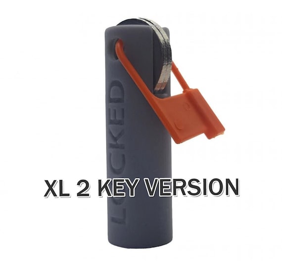 Chastity Cage Key Tube Safe XL Dual Key Version Grey - Etsy UK